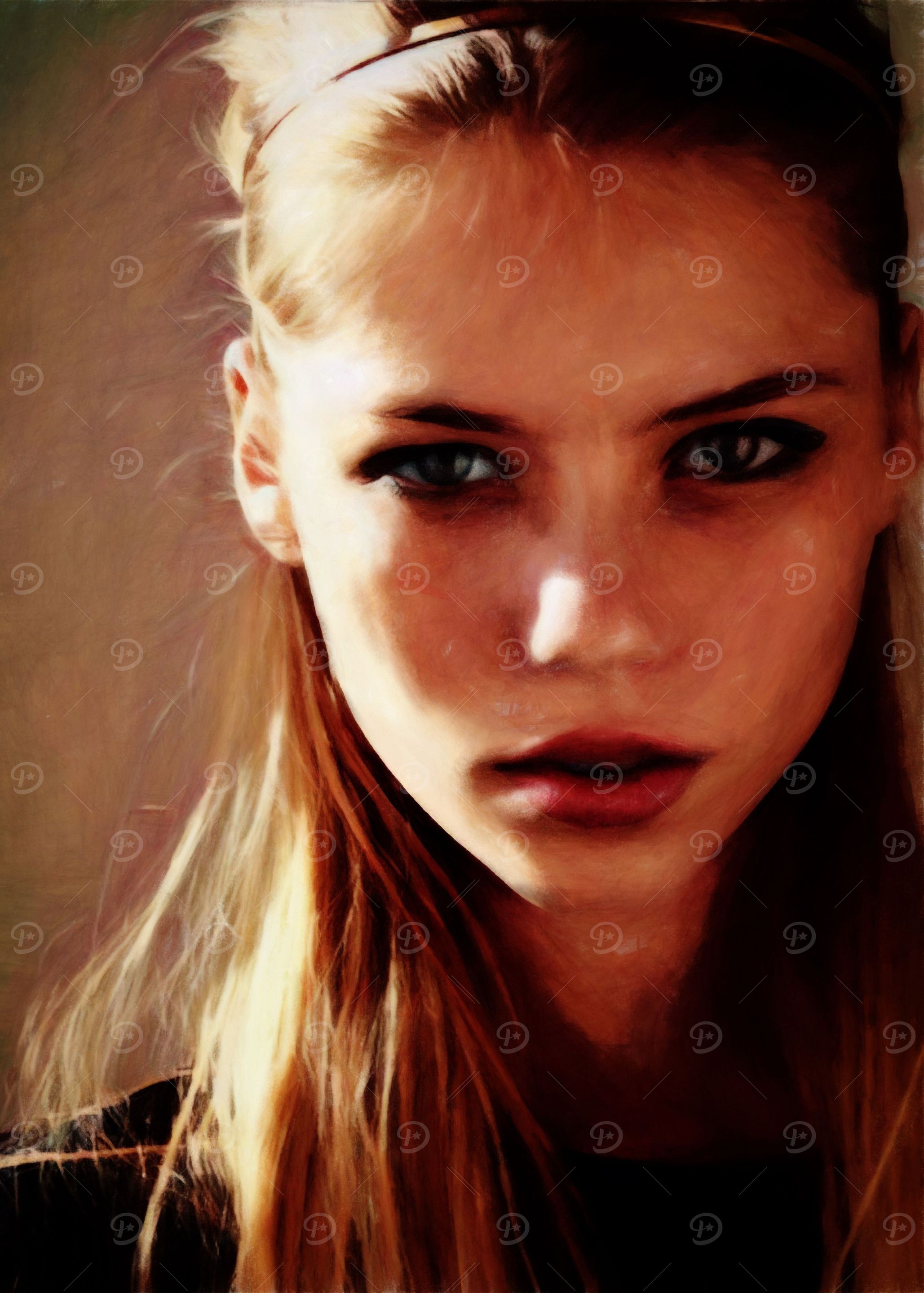 'Pretty girl ' Poster, picture, metal print, paint by Aivaras Grauzinis ...