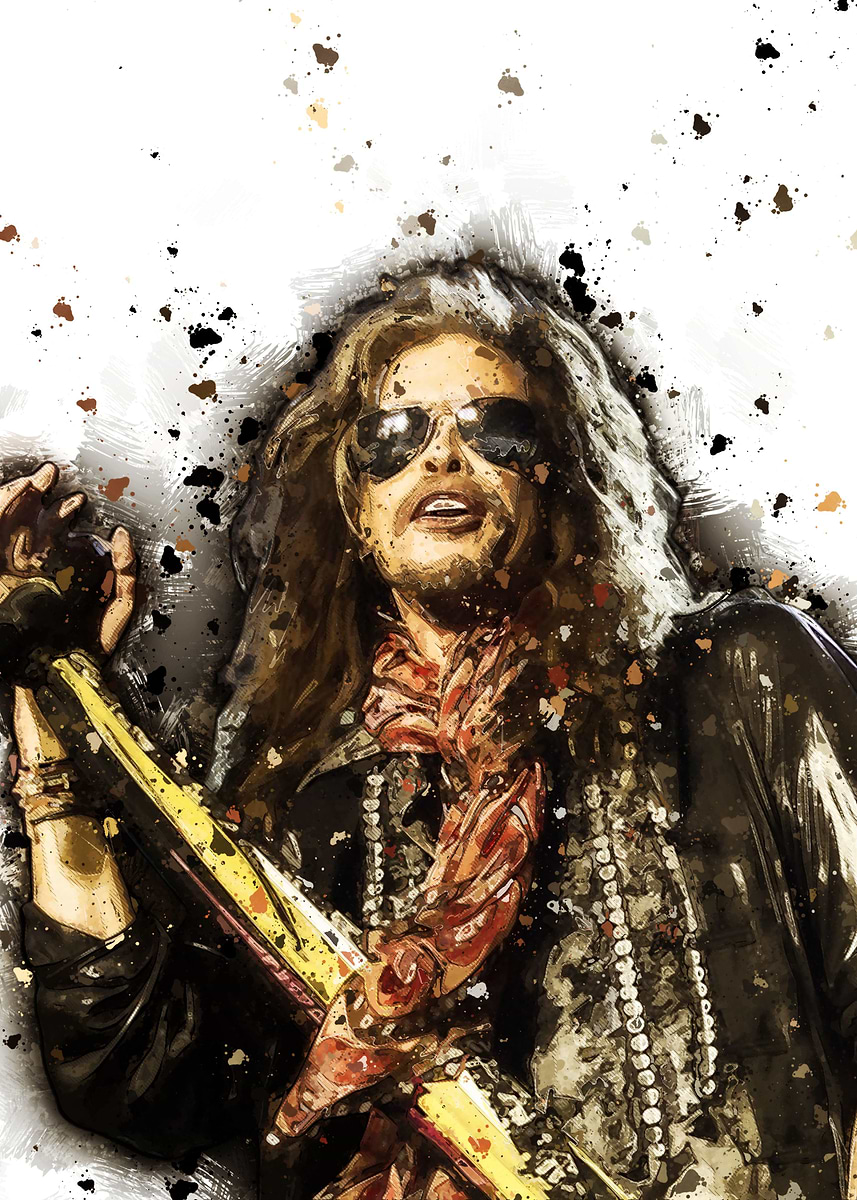 'Steven Tyler' Poster, picture, metal print, paint by HD TEAM | Displate
