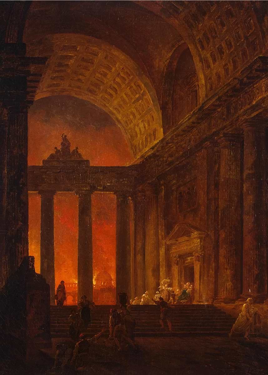 'Hubert Robert' Poster, picture, metal print, paint by ArtGallery ...