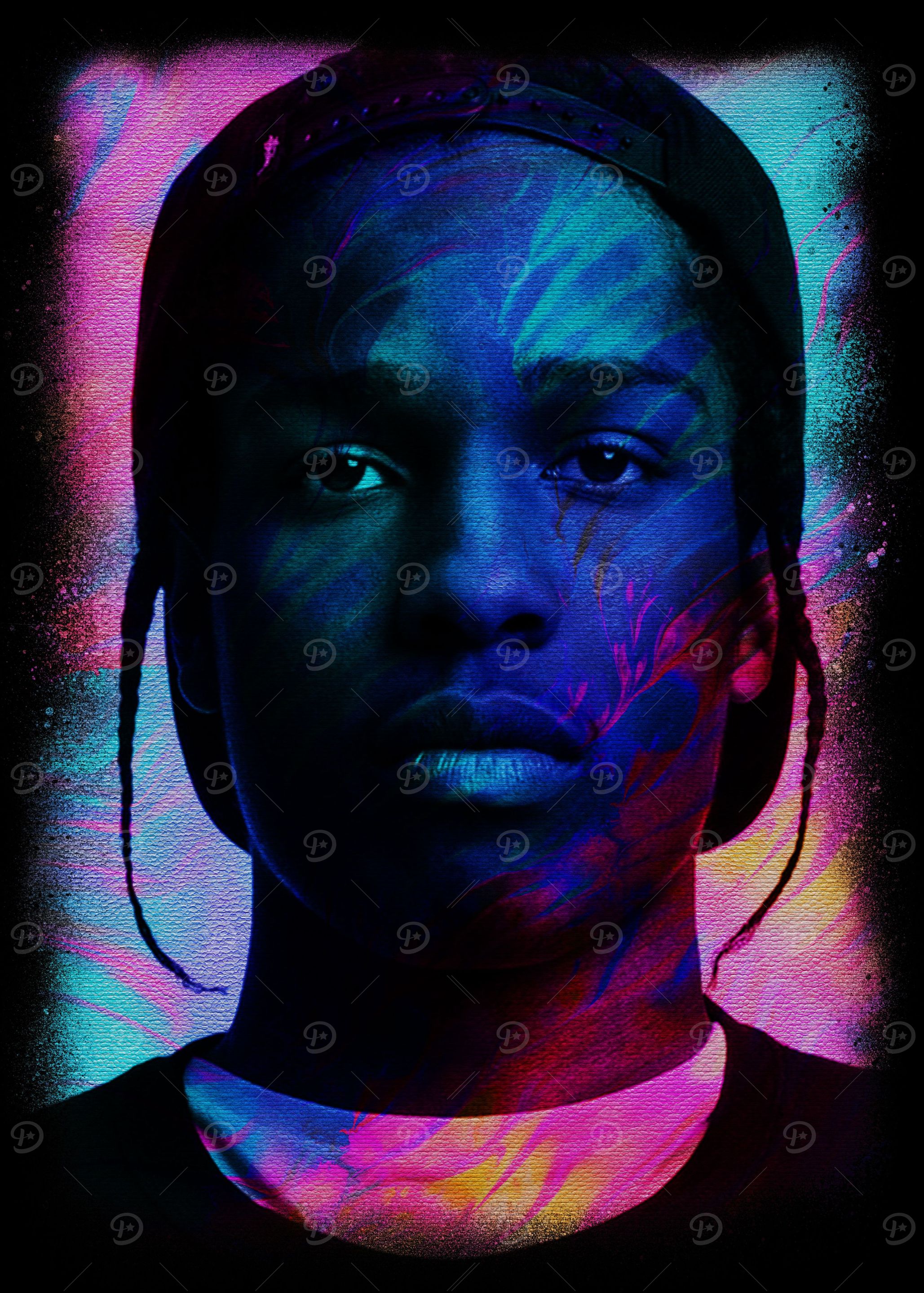'ASAP ROCKY' Poster, picture, metal print, paint by Most Popular Cult ...