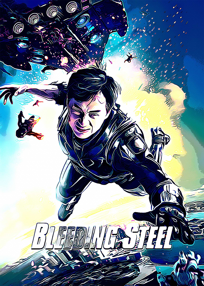 'Bleeding Steel 1' Poster, picture, metal print, paint by Vivienne ...