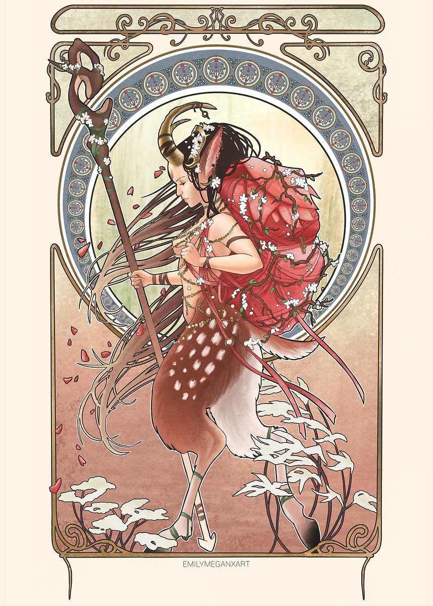 'Travelling Faun' Poster, picture, metal print, paint by EmilyMeganXArt ...