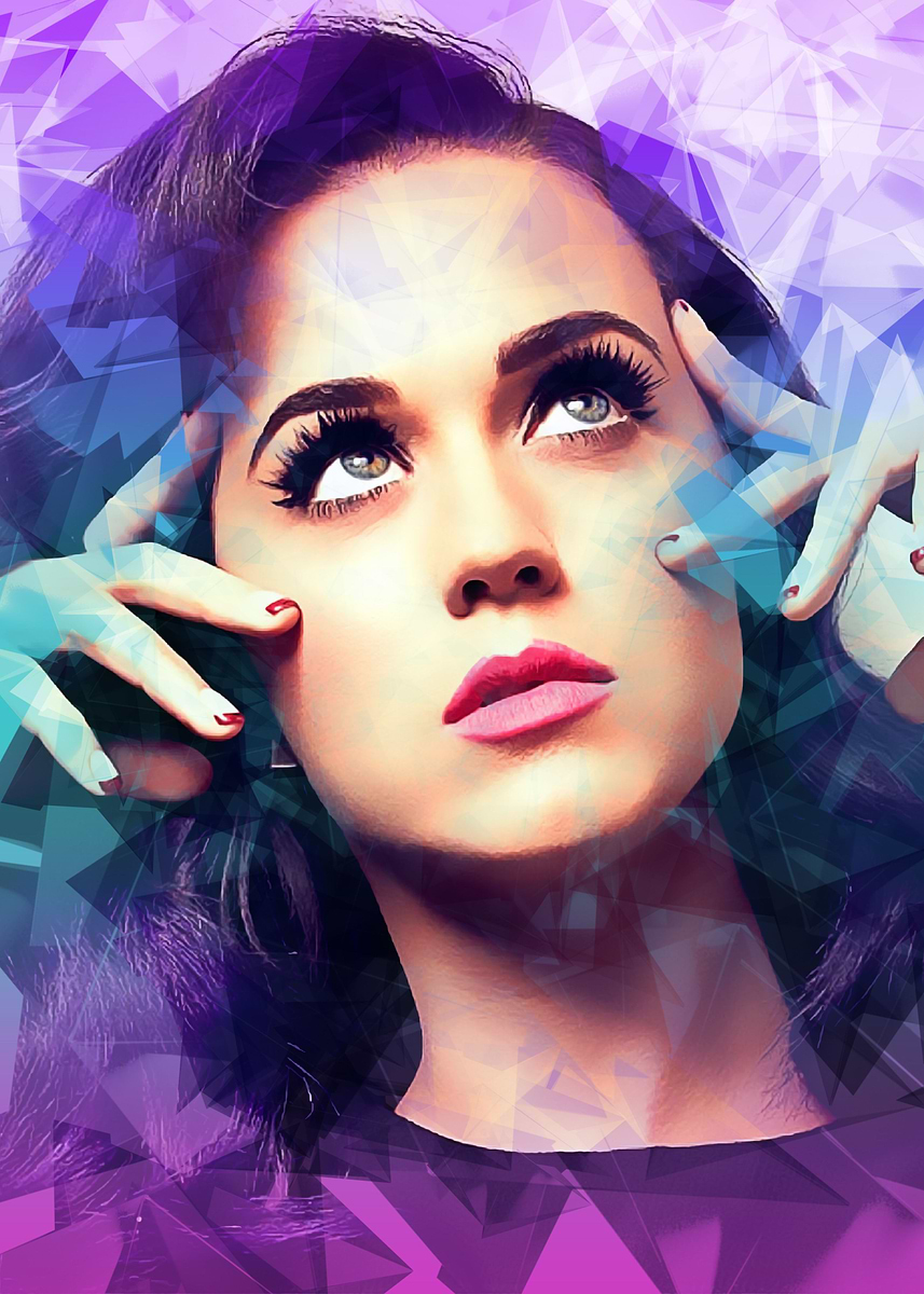 'Katy Perry' Poster, picture, metal print, paint by Ady Nue | Displate