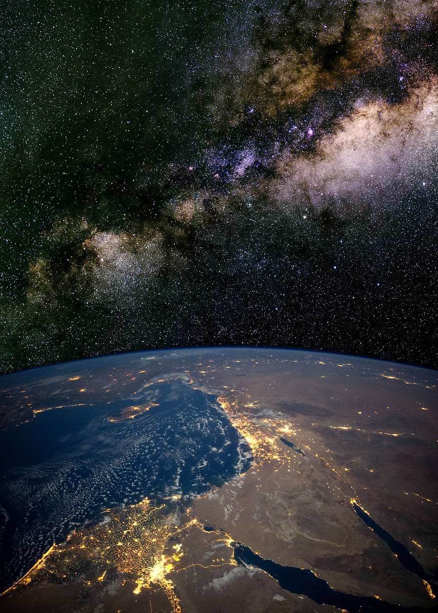 'Nile Delta from Space' Poster, picture, metal print, paint by Marcel ...