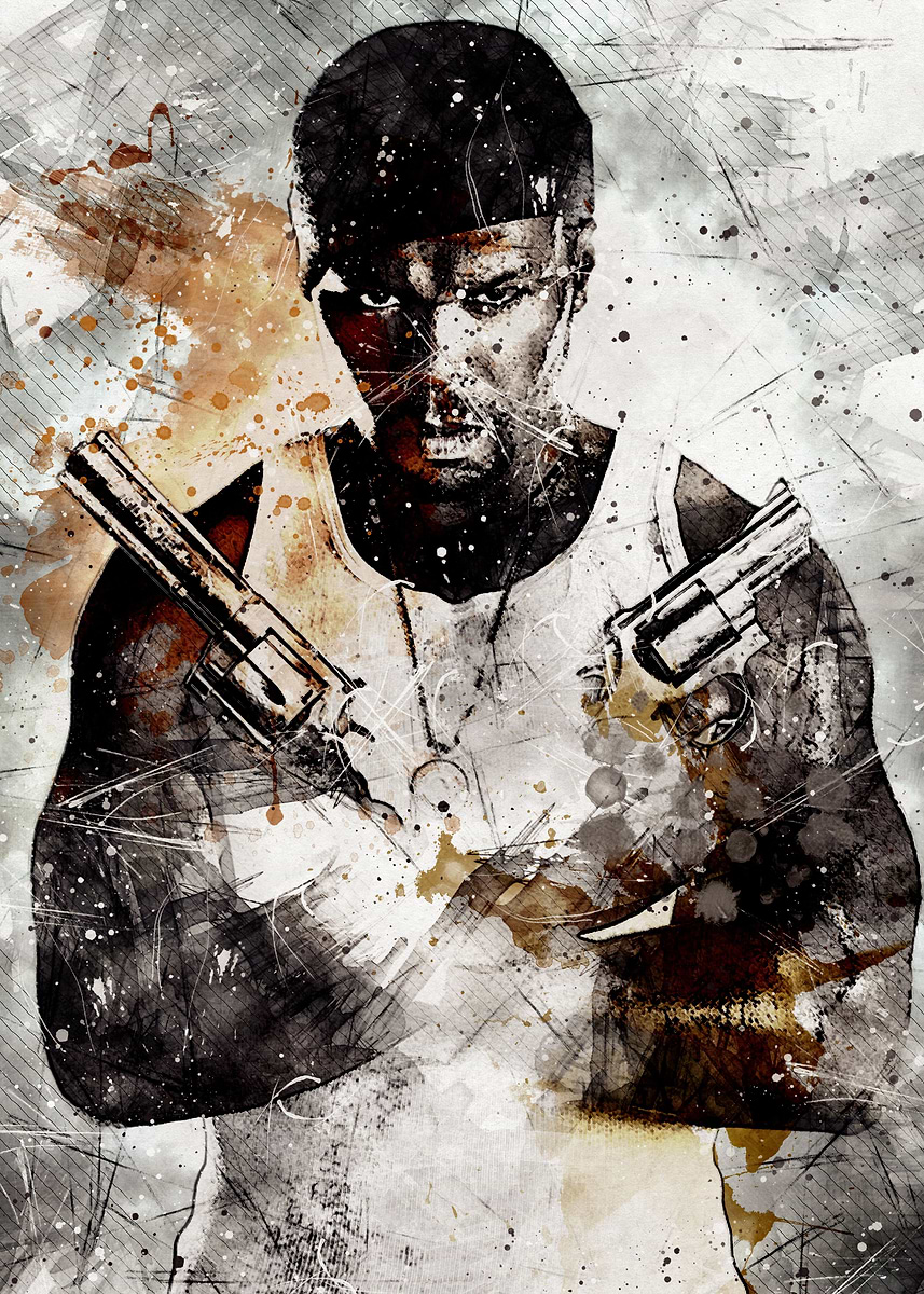 '50 Cent' Poster, picture, metal print, paint by chynna getty | Displate