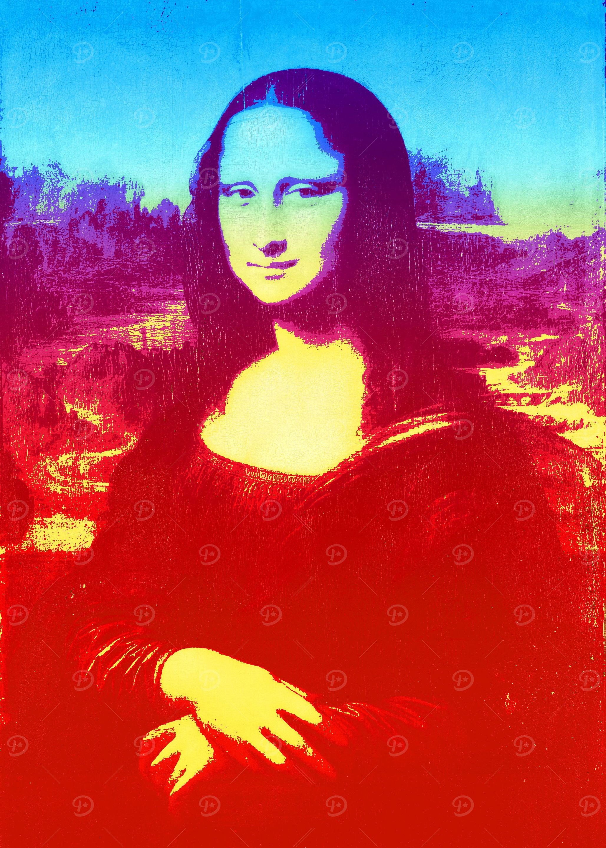 'Joconda Pop Art 2' Poster, picture, metal print, paint by Angelos ...