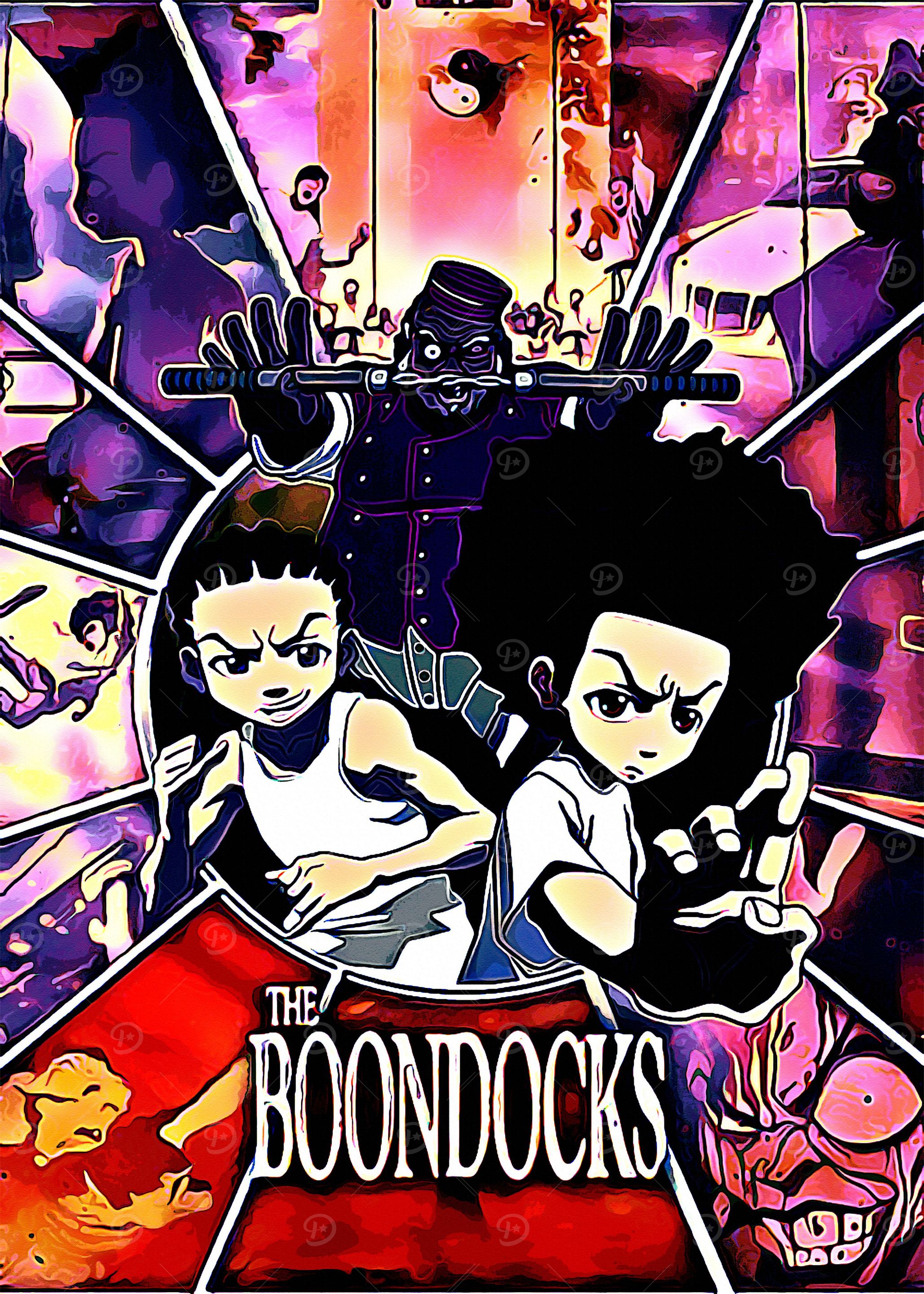 'The Boondocks ' Poster, picture, metal print, paint by Kaye Luca ...