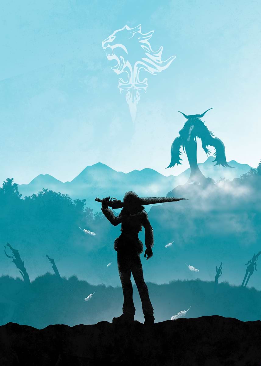 'Squall' Poster, picture, metal print, paint by Sooru | Displate