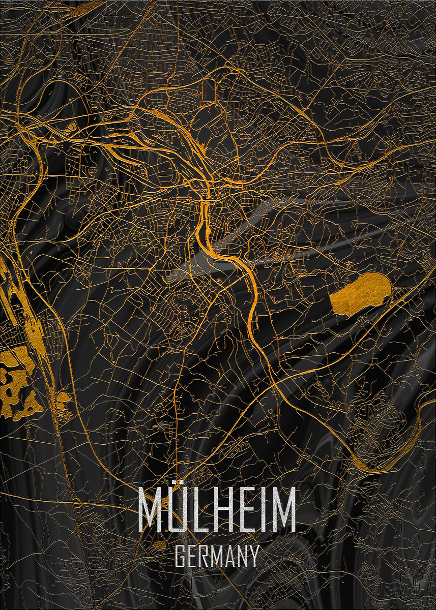 'Mulheim Germany' Poster, picture, metal print, paint by Coconut Sorbet ...