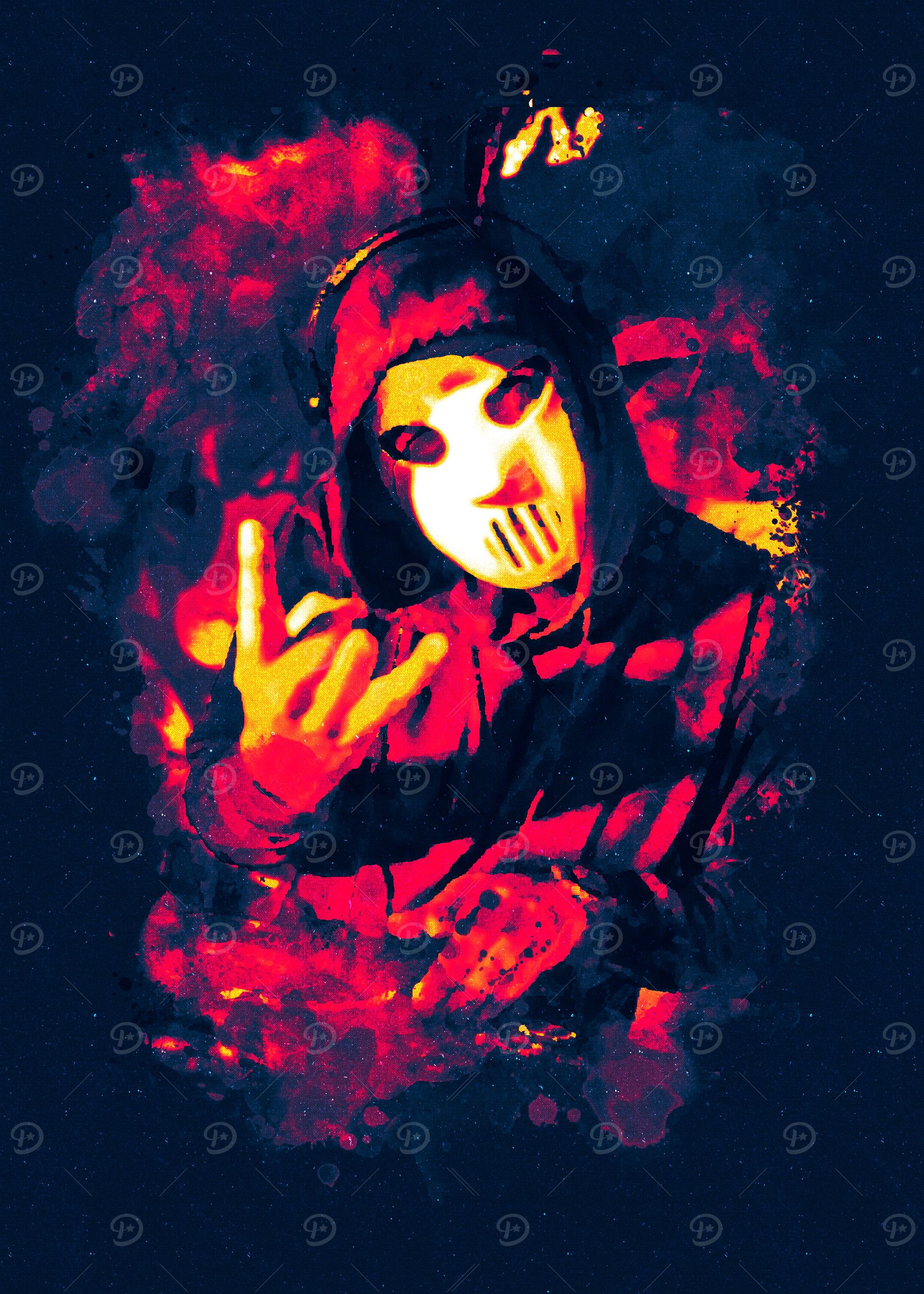 'ANGERFIST' Poster, picture, metal print, paint by Most Popular Cult ...
