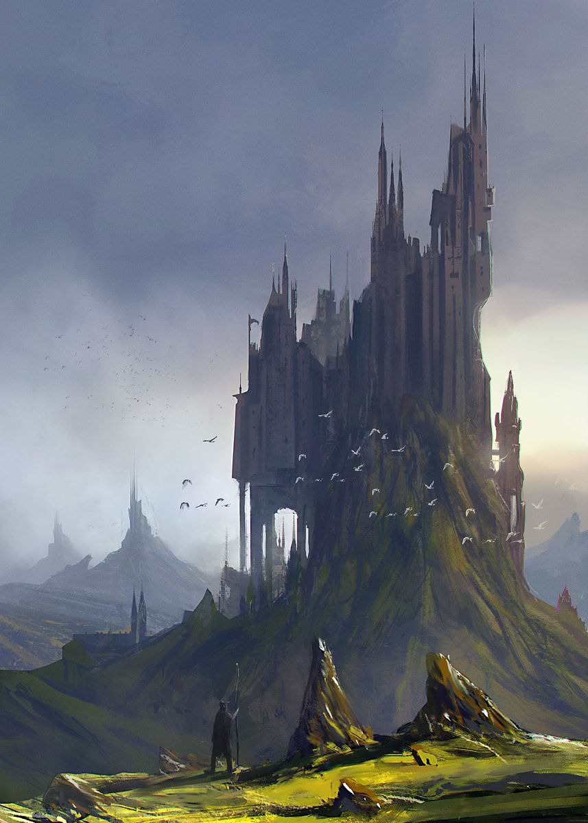'Fantasy Castle ' Poster, picture, metal print, paint by Pantelis ...