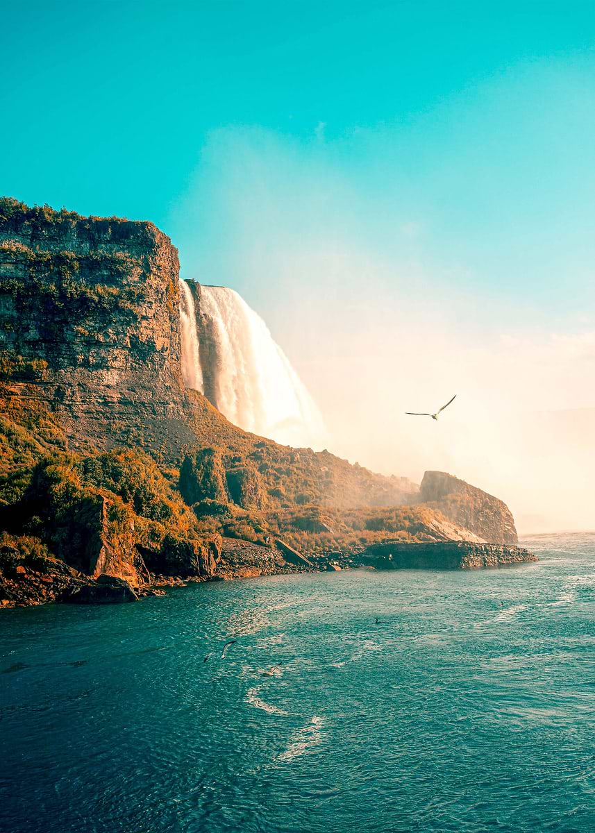 'Cliff and Sea' Poster, picture, metal print, paint by Guillaume Favrot ...