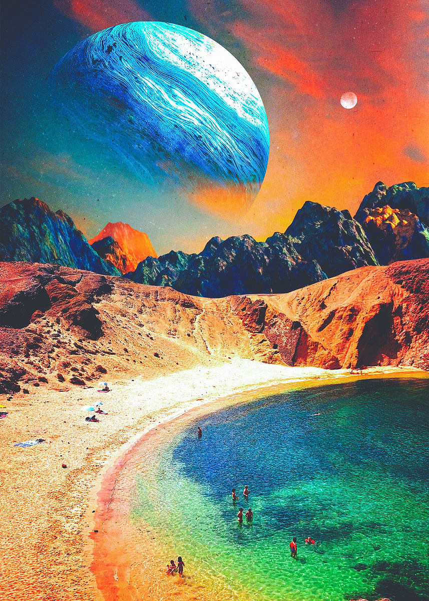 'The New Life' Poster, picture, metal print, paint by seam less | Displate