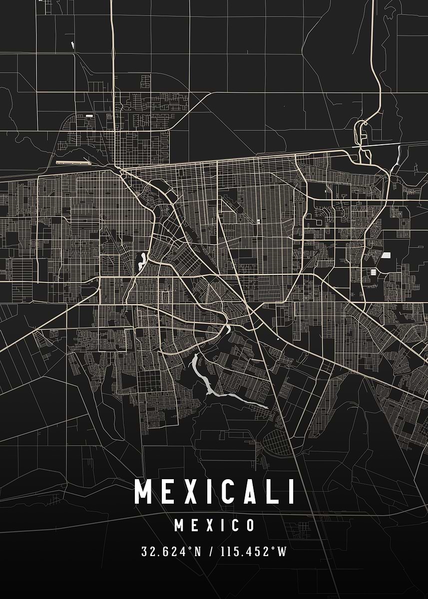 'Mexicali Mexico' Poster, picture, metal print, paint by Five Senses ...