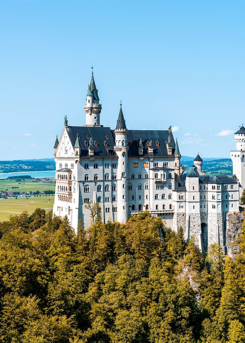 'Neuschwanstein Castle Burg' Poster, picture, metal print, paint by Max ...