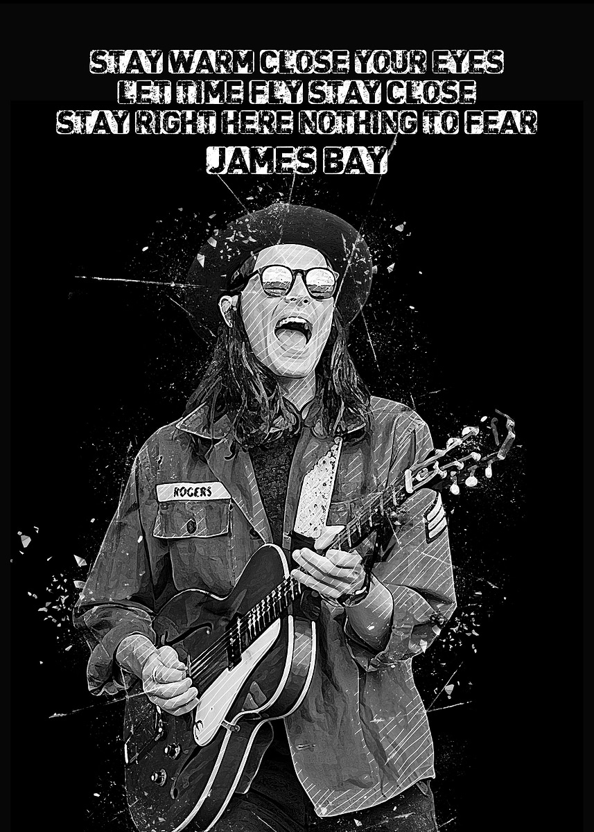 'James Bay ' Poster, picture, metal print, paint by Brian John | Displate