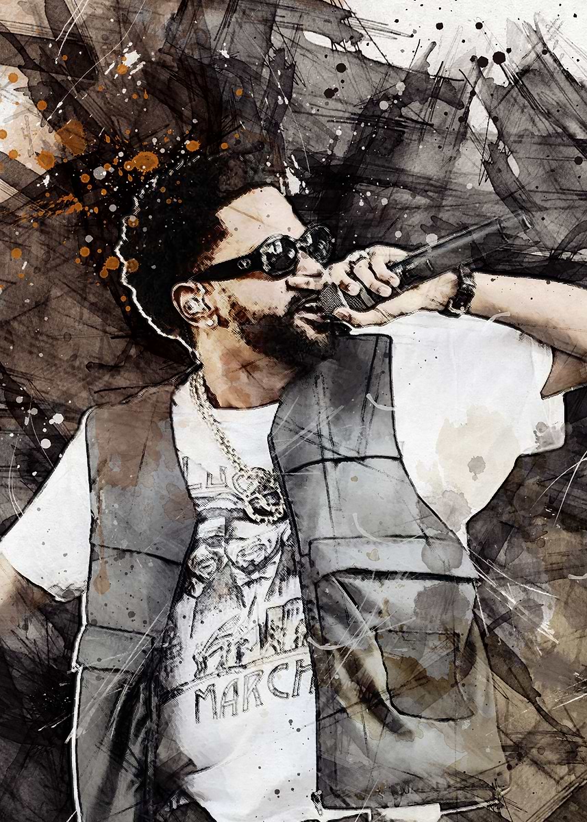 'Big Sean' Poster, picture, metal print, paint by OOM TEAM | Displate