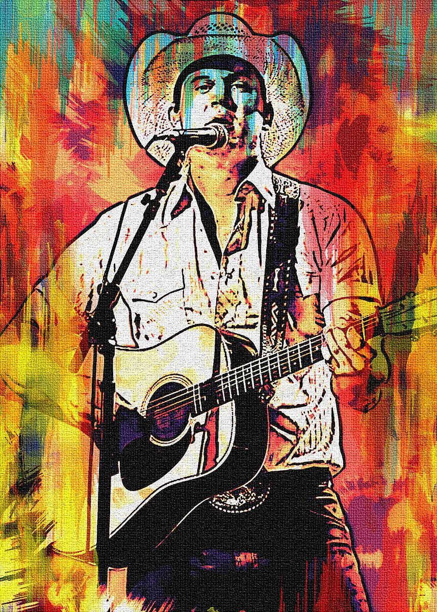 ' Jon Pardi ' Poster, picture, metal print, paint by SA KE | Displate
