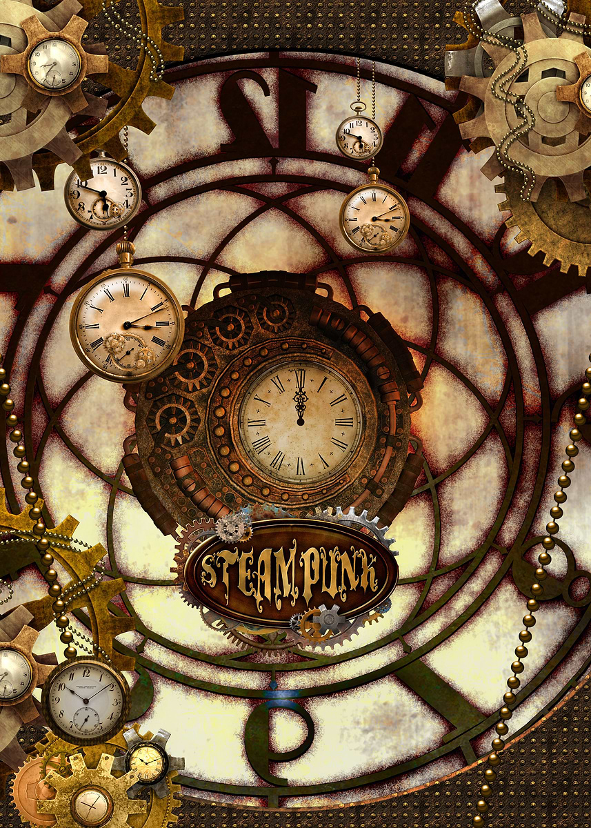 'Steampunk design' Poster, picture, metal print, paint by Heike Köhnen ...