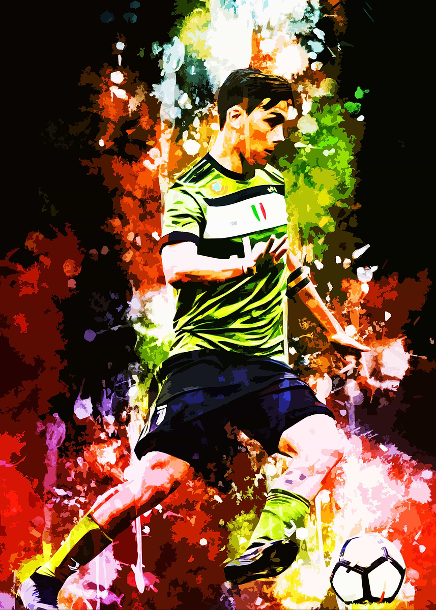 'paulo dybala' Poster, picture, metal print, paint by OverKiks | Displate