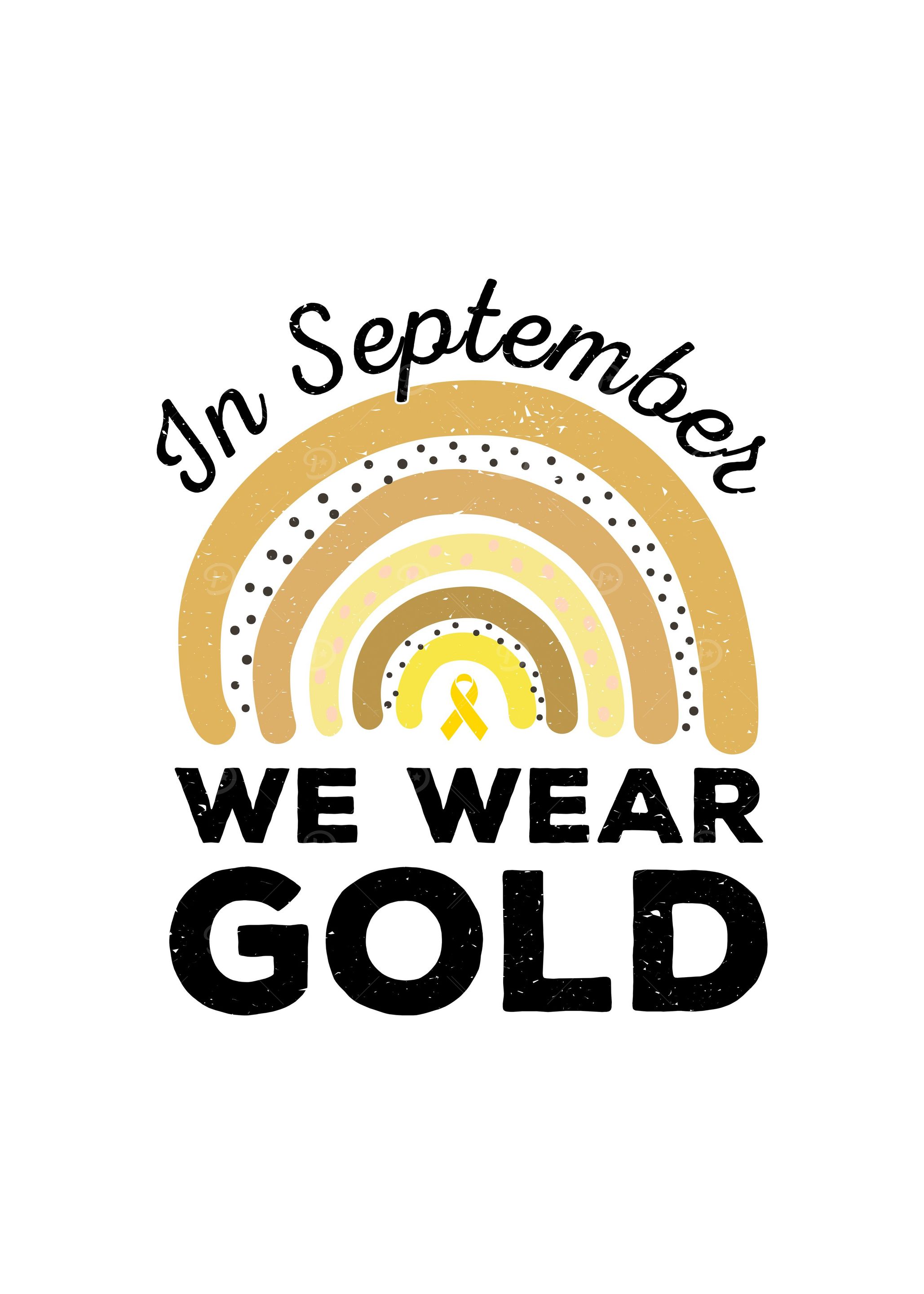 'In September We Wear Gold' Poster, picture, metal print, paint by ...