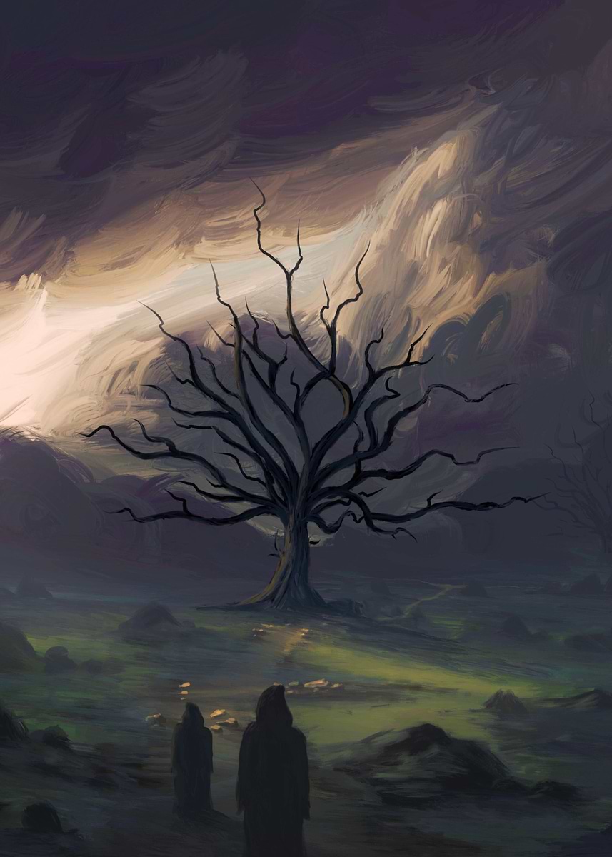 'A Storm Over the Valley' Poster, picture, metal print, paint by Jaymo ...