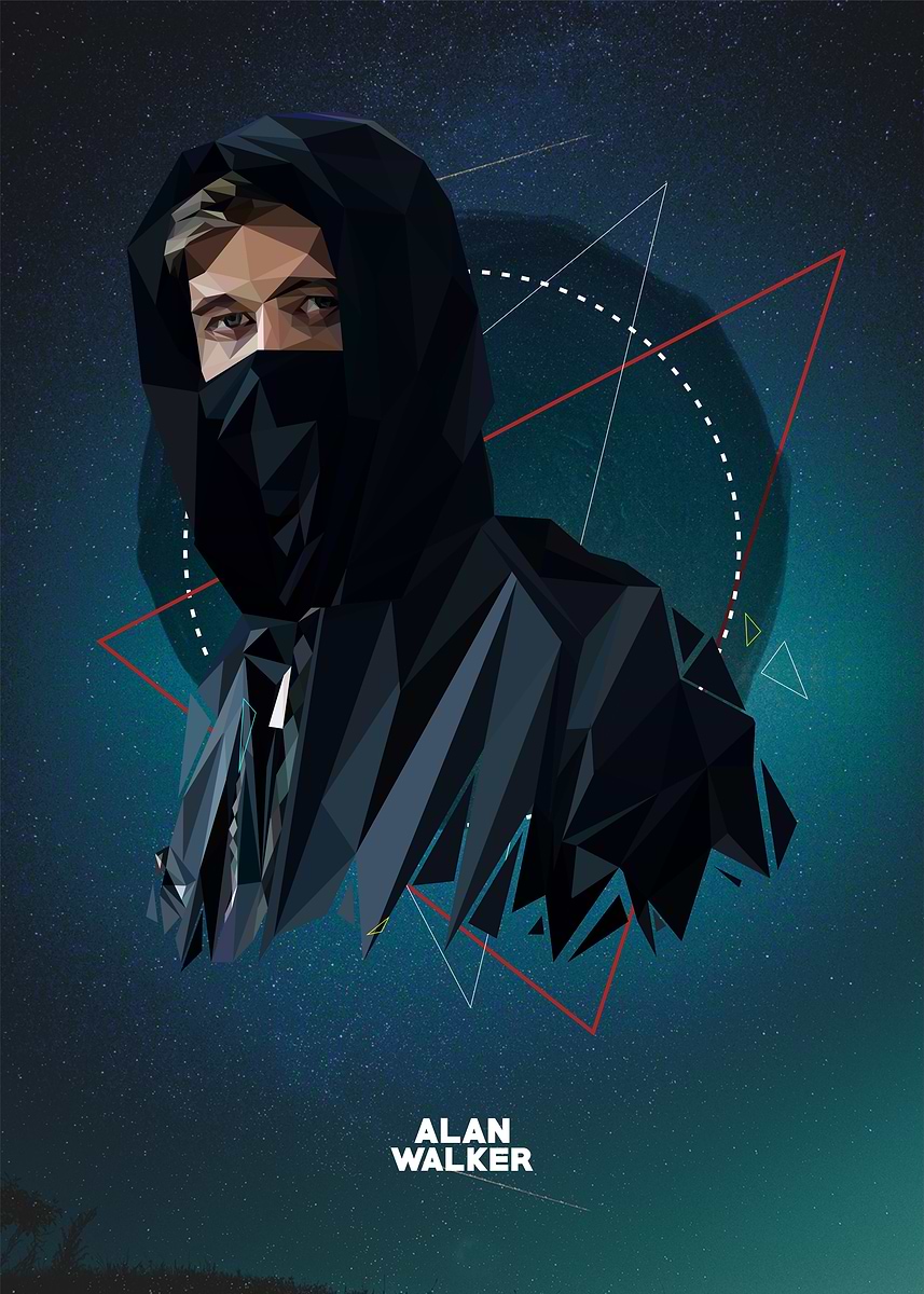 'alan walker' Poster, picture, metal print, paint by Most Popular Cult ...