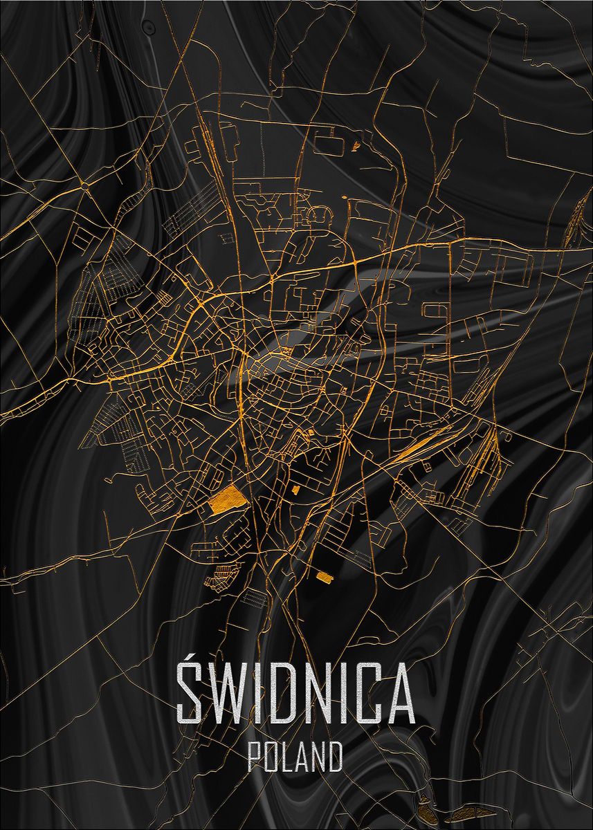 'Swidnica Poland' Poster, picture, metal print, paint by Coconut Sorbet ...