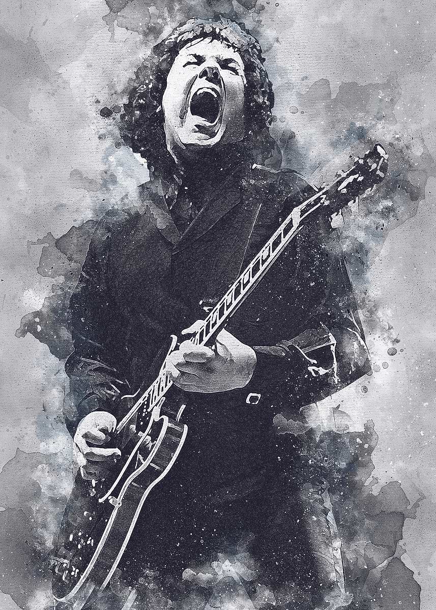 ' Gary Moore ' Poster, picture, metal print, paint by ru ke | Displate