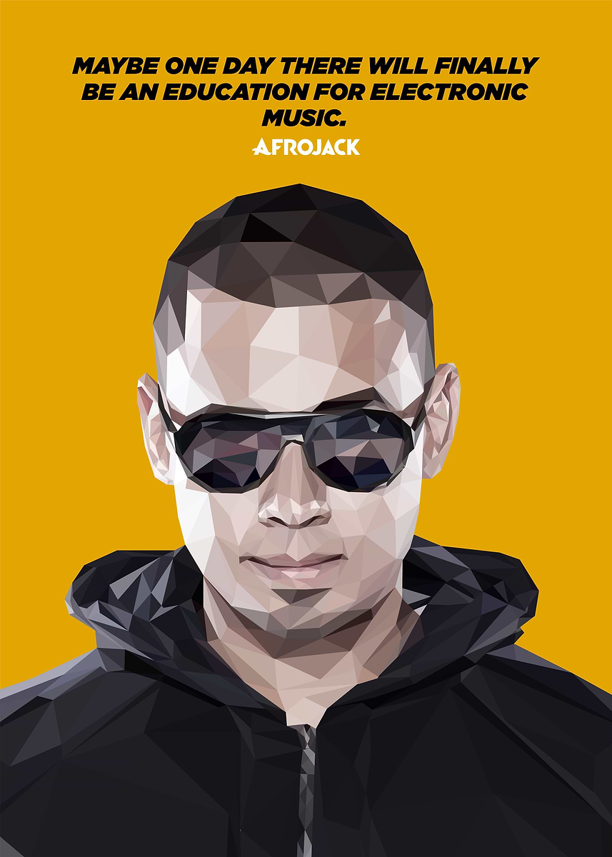 'Afrojack Quote' Poster, picture, metal print, paint by Most Popular ...