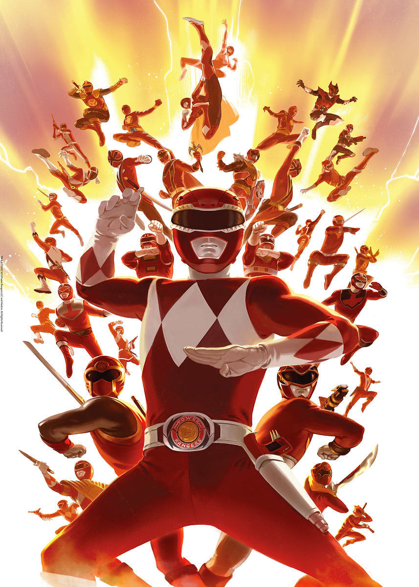 'Red Power Ranger' Poster, picture, metal print, paint by Power Rangers ...