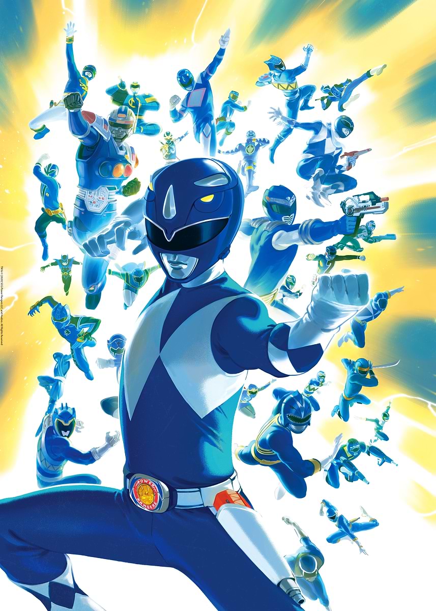 'Blue Power Ranger' Poster, picture, metal print, paint by Power ...