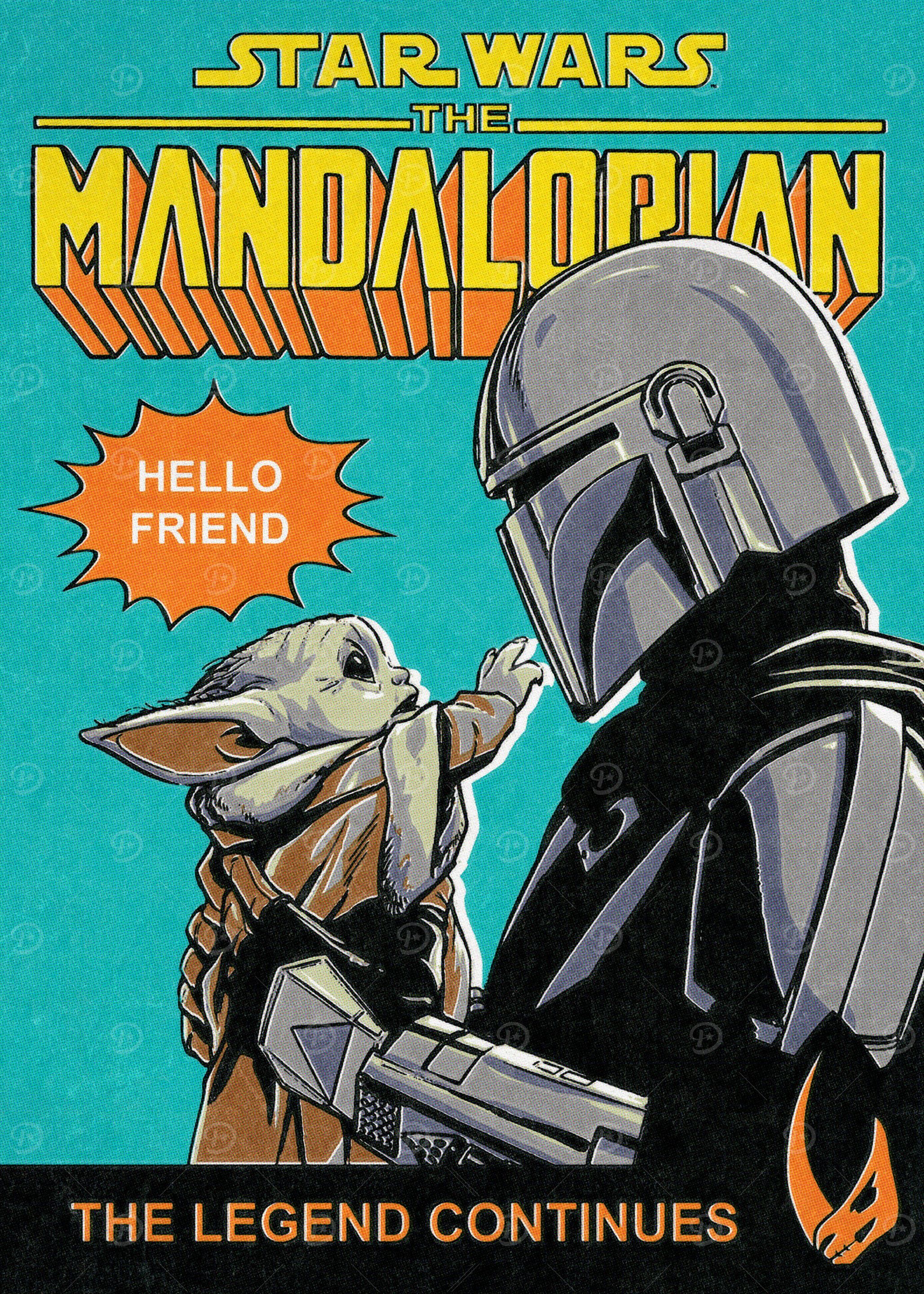 'Hello friend' Poster, picture, metal print, paint by Star Wars | Displate