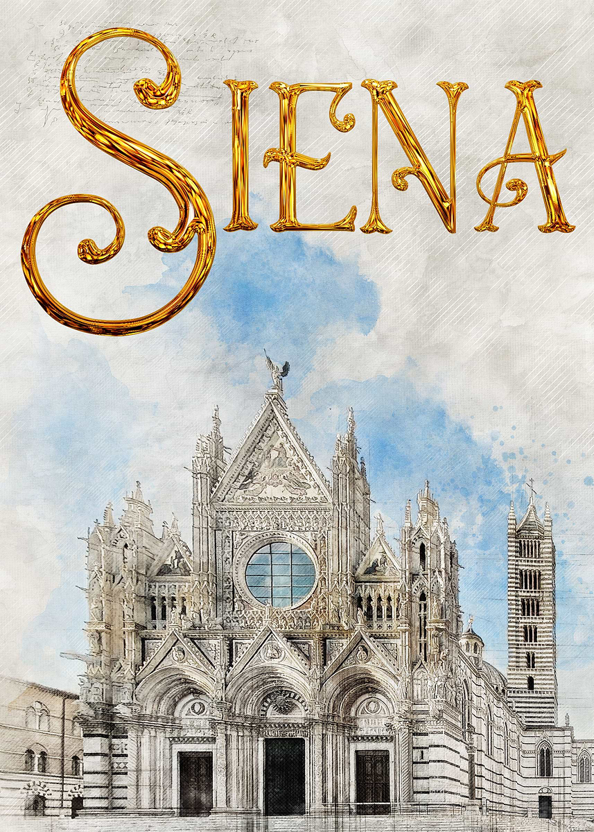 'Siena' Poster, picture, metal print, paint by Petra Rommelfanger ...