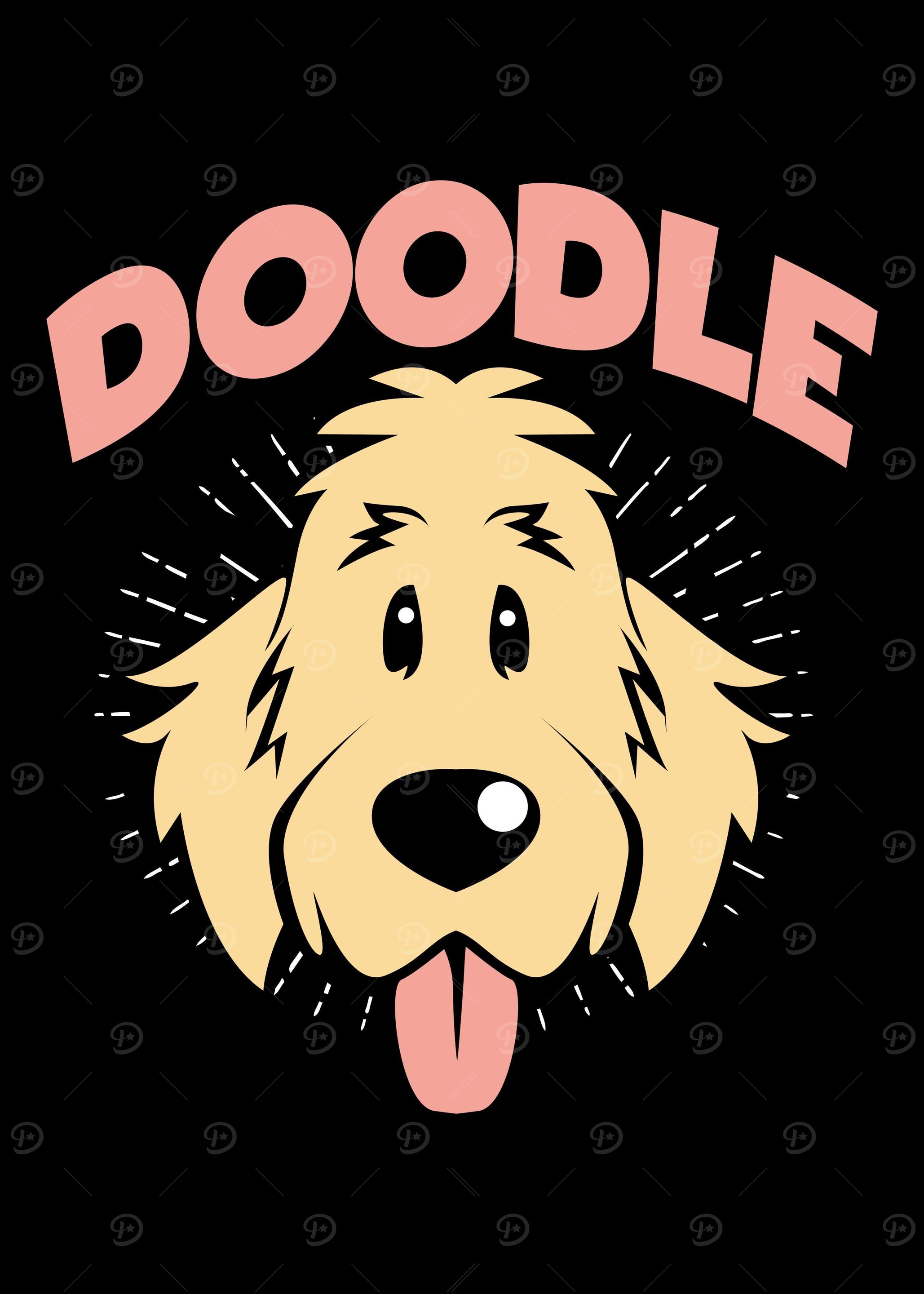 'Goldendoodle Dog Cute' Poster, picture, metal print, paint by ...