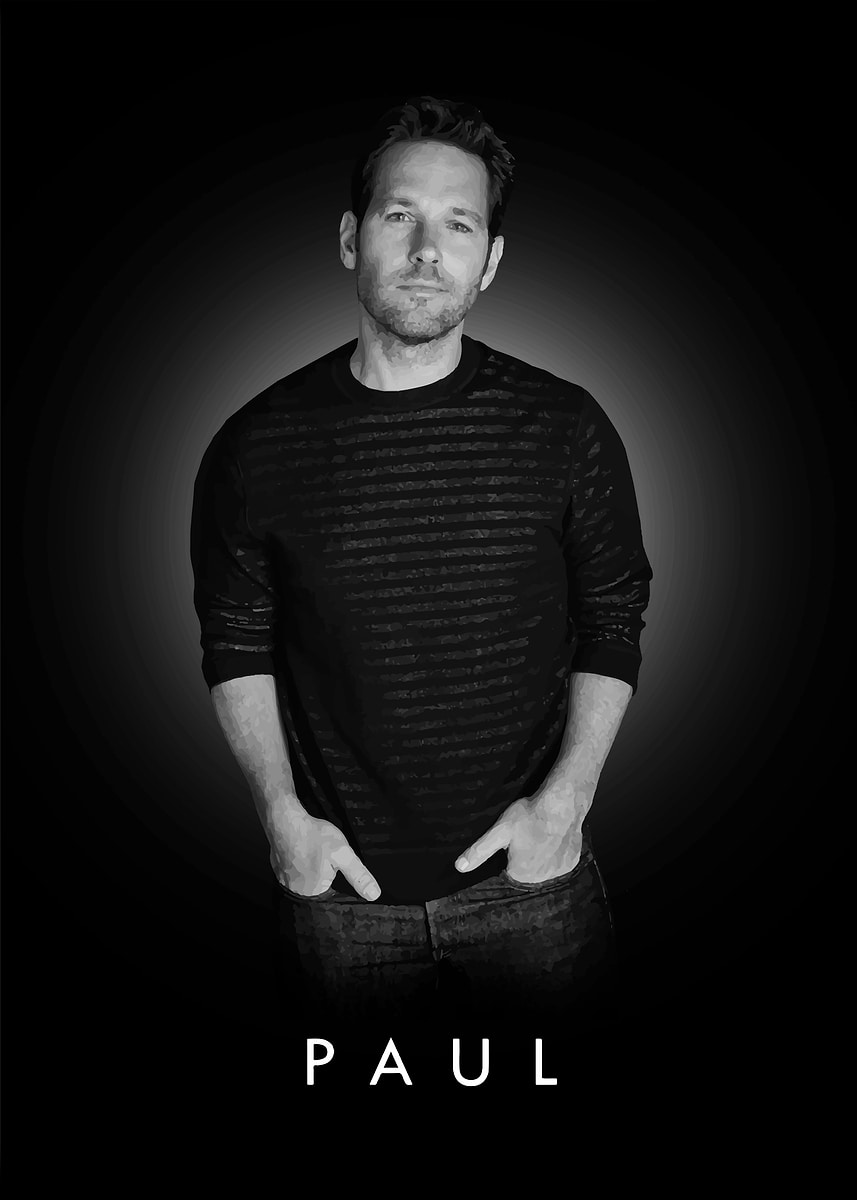 'Paul Rudd' Poster, picture, metal print, paint by Bo Kev | Displate