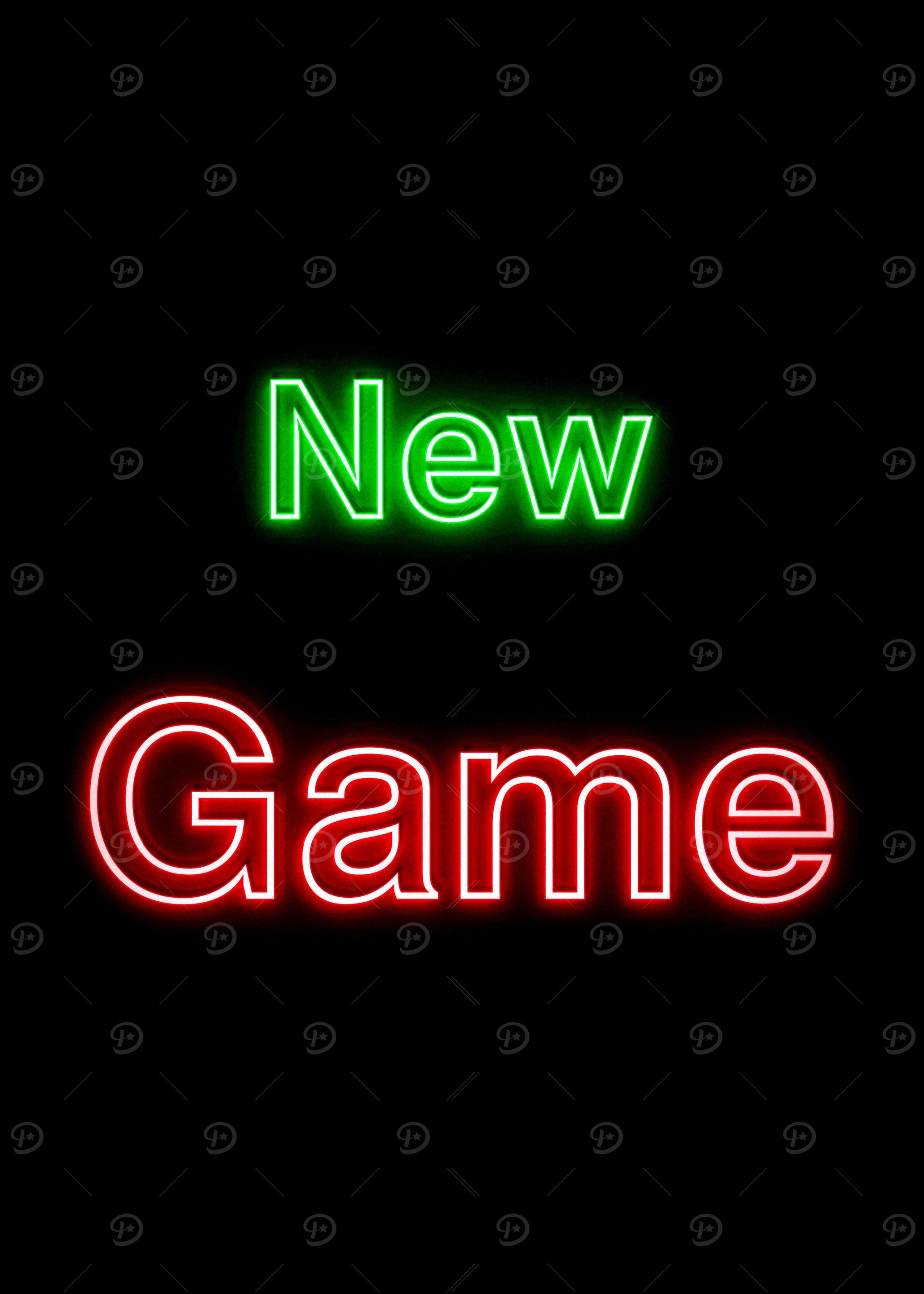 'new game ' Poster, picture, metal print, paint by Black Iris | Displate