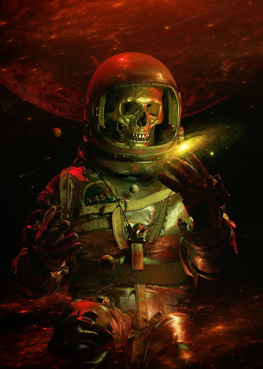 'Dead Explorer' Poster, picture, metal print, paint by Nicebleed | Displate