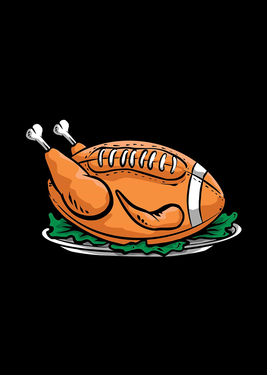 'Turkey Funny Football' Poster, picture, metal print, paint by schmugo ...