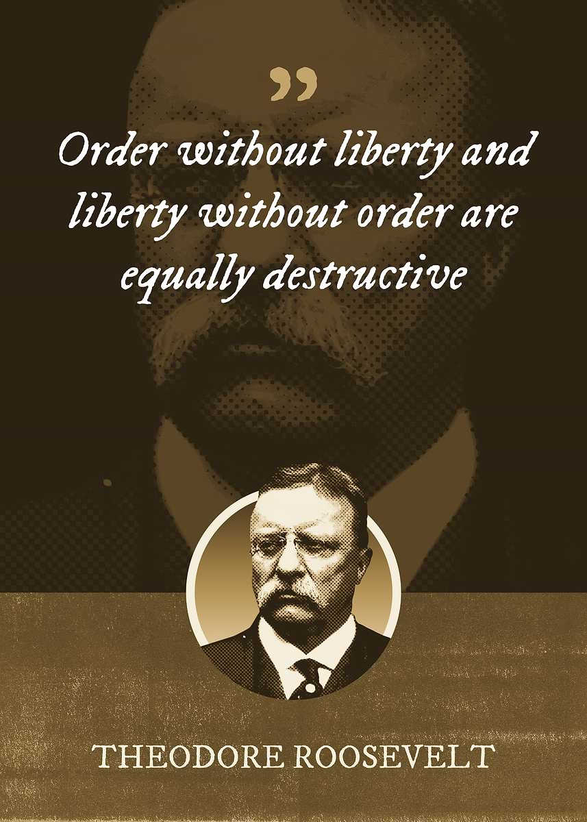 'Order without liberty and ' Poster, picture, metal print, paint by ...