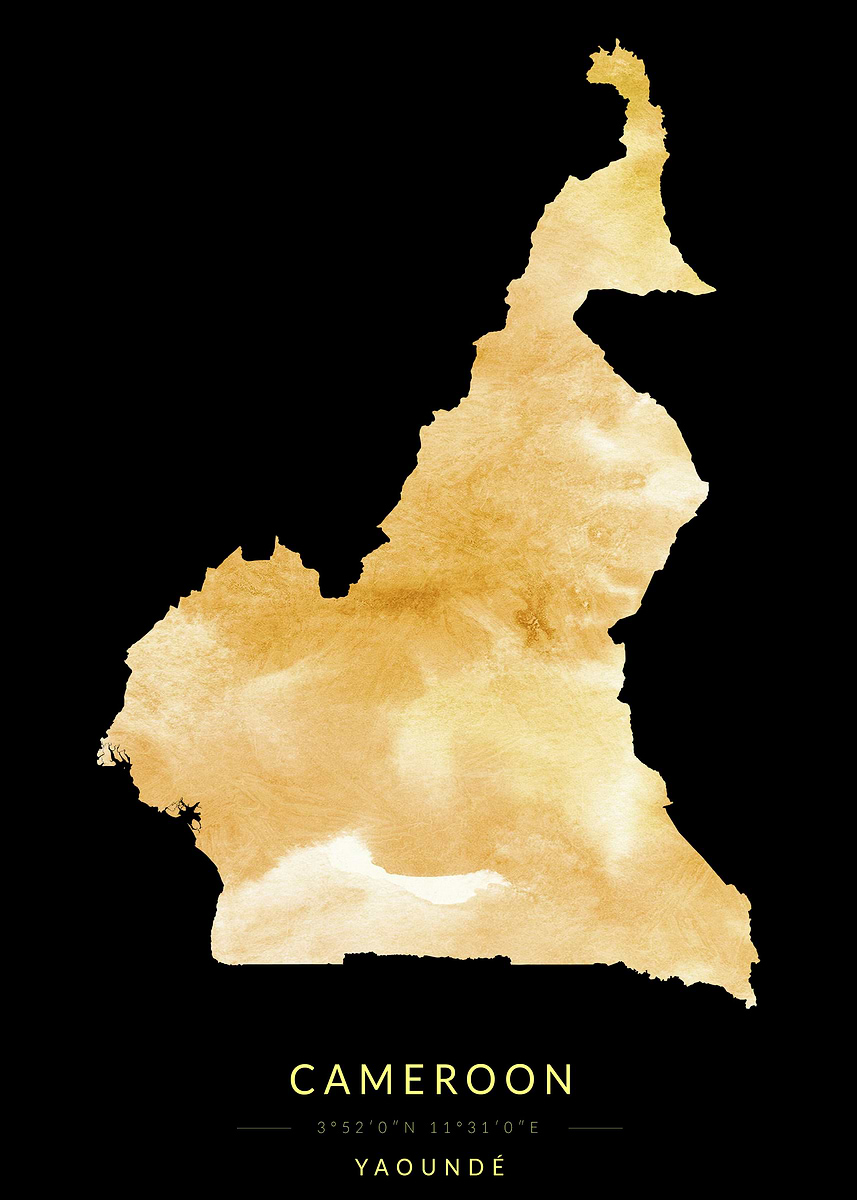 'Cameroon Gold' Poster, picture, metal print, paint by Jerhus | Displate