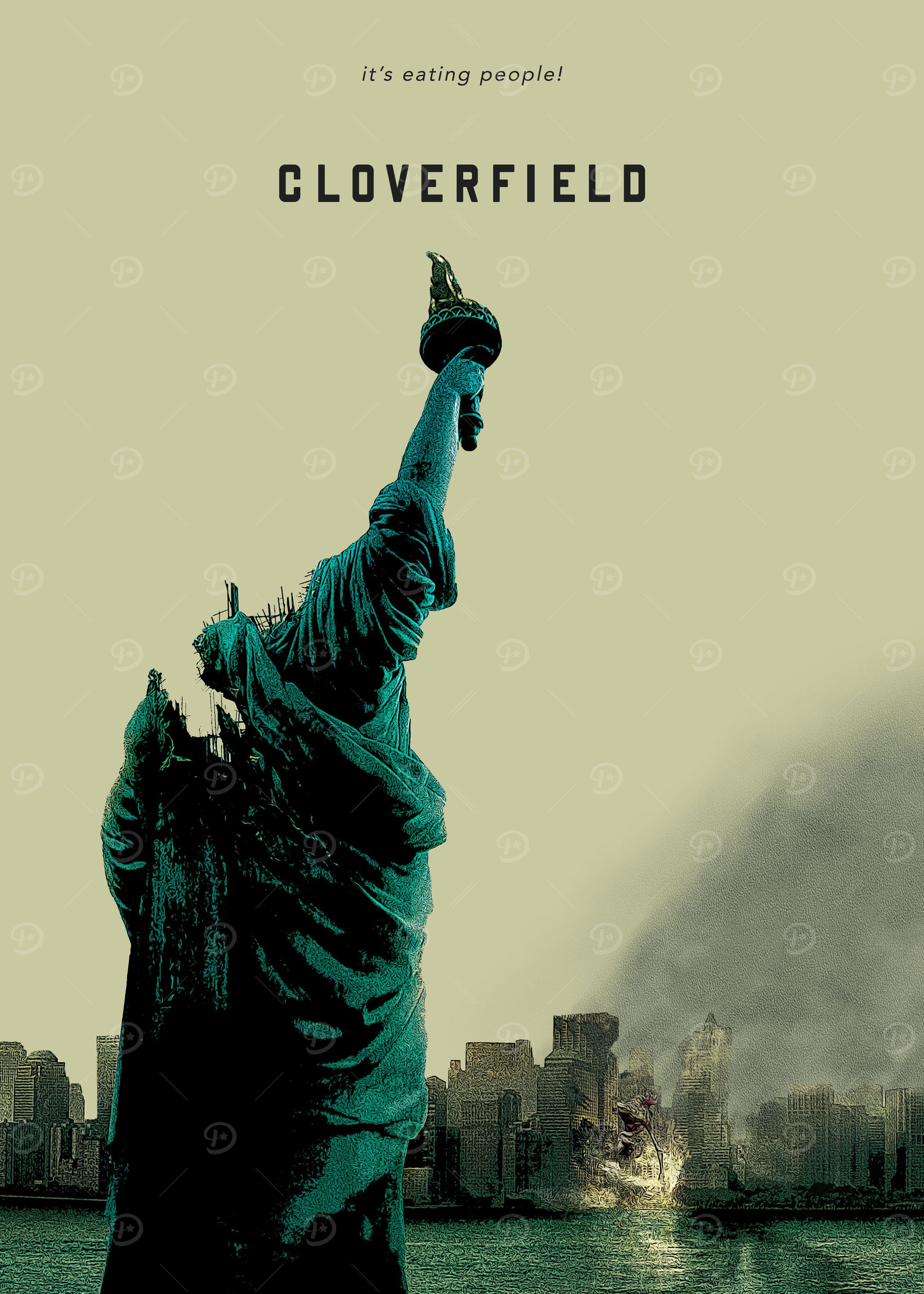 'Cloverfield' Poster, picture, metal print, paint by Movue Posters | Displate