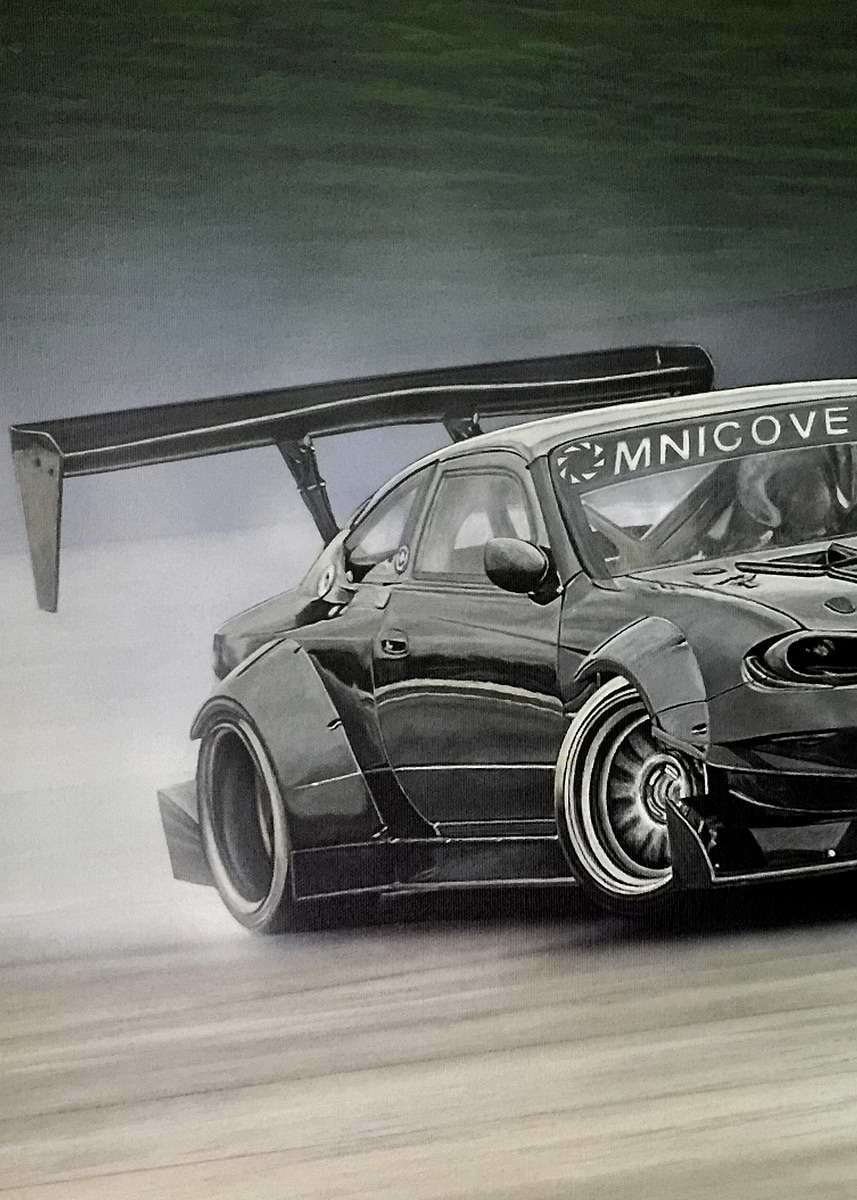 'Drifting Car II' Poster, picture, metal print, paint by JBello Studio ...