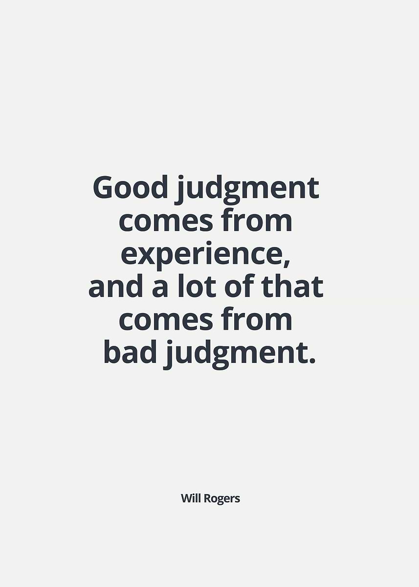 'Good judgement' Poster, picture, metal print, paint by inkajaba | Displate