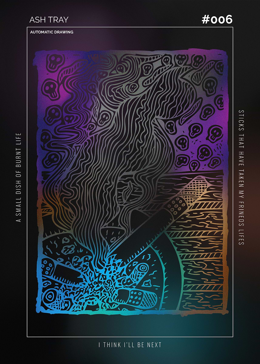 'Ashtray' Poster, picture, metal print, paint by Jesse Lennon | Displate