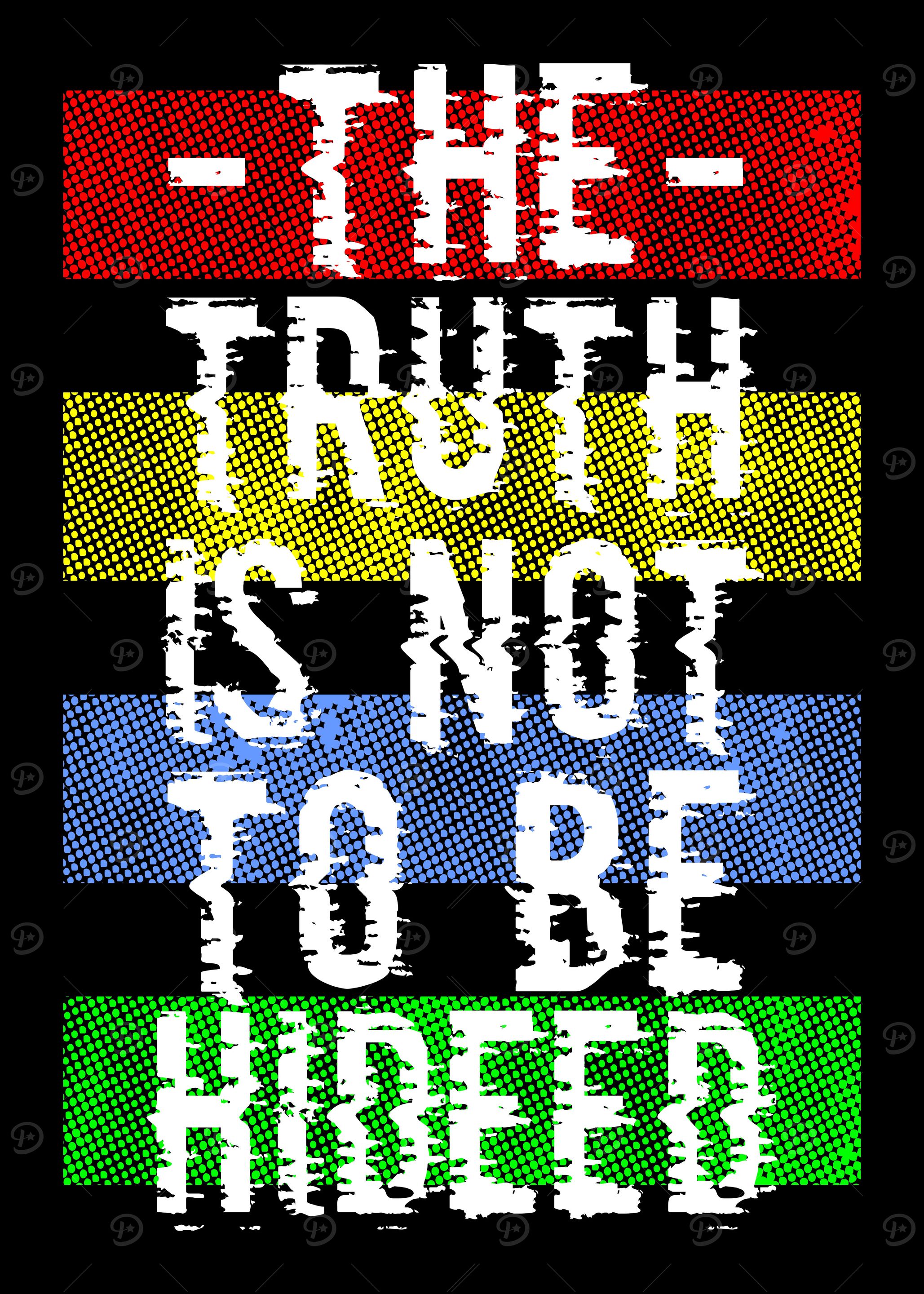 'The Truth' Poster, picture, metal print, paint by Sam Kal | Displate