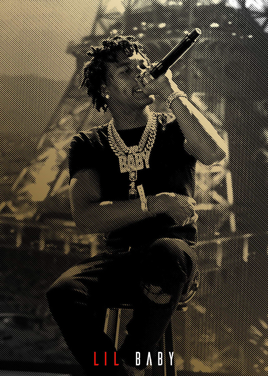 'Lil Baby Rapper Hip Hop' Poster, picture, metal print, paint by TrexNa ...