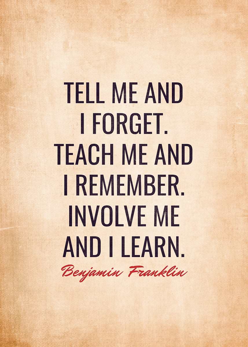 'Quotes Benjamin Franklin' Poster, picture, metal print, paint by Dicky ...
