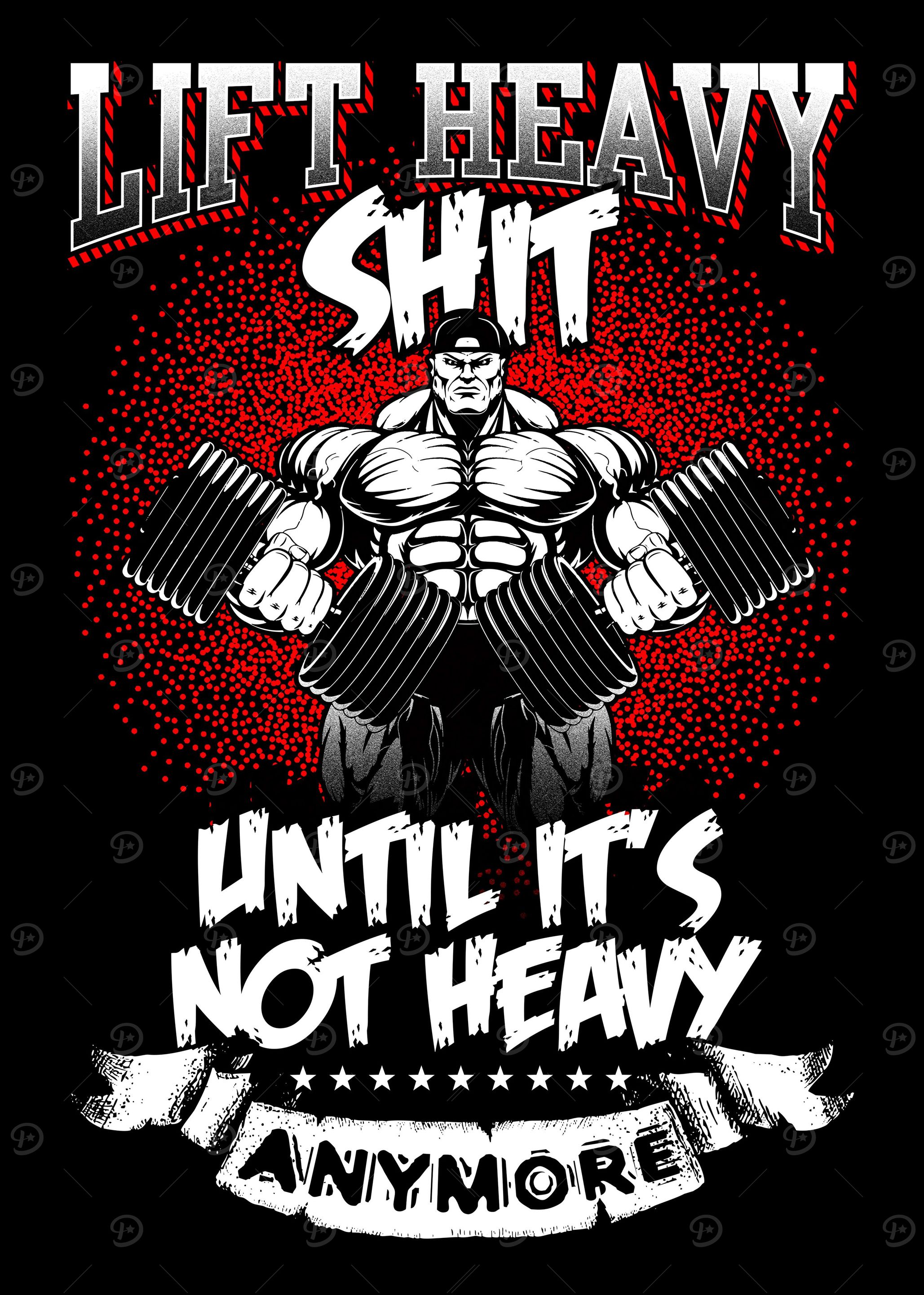 'Weight Lifting Workout Gym' Poster, picture, metal print, paint by ...