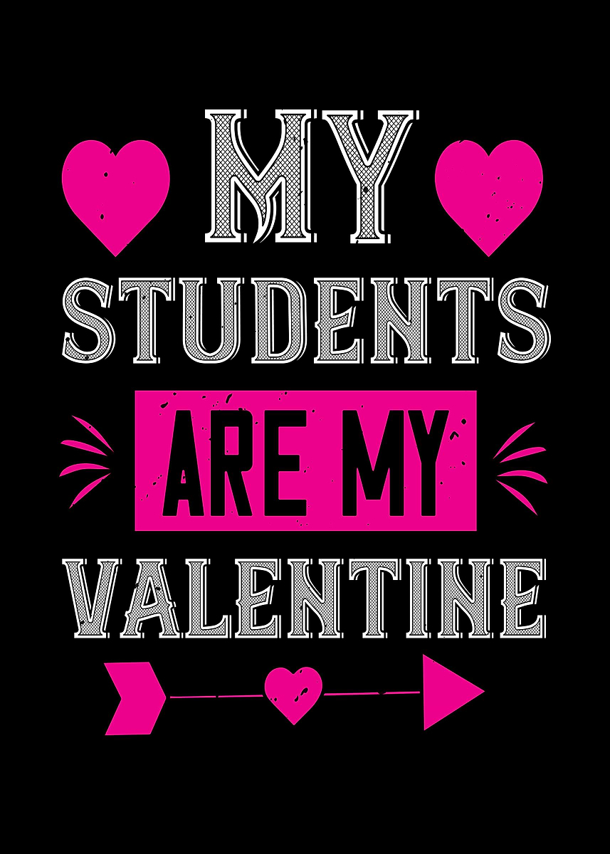 'valentines day' Poster, picture, metal print, paint by yvon | Displate